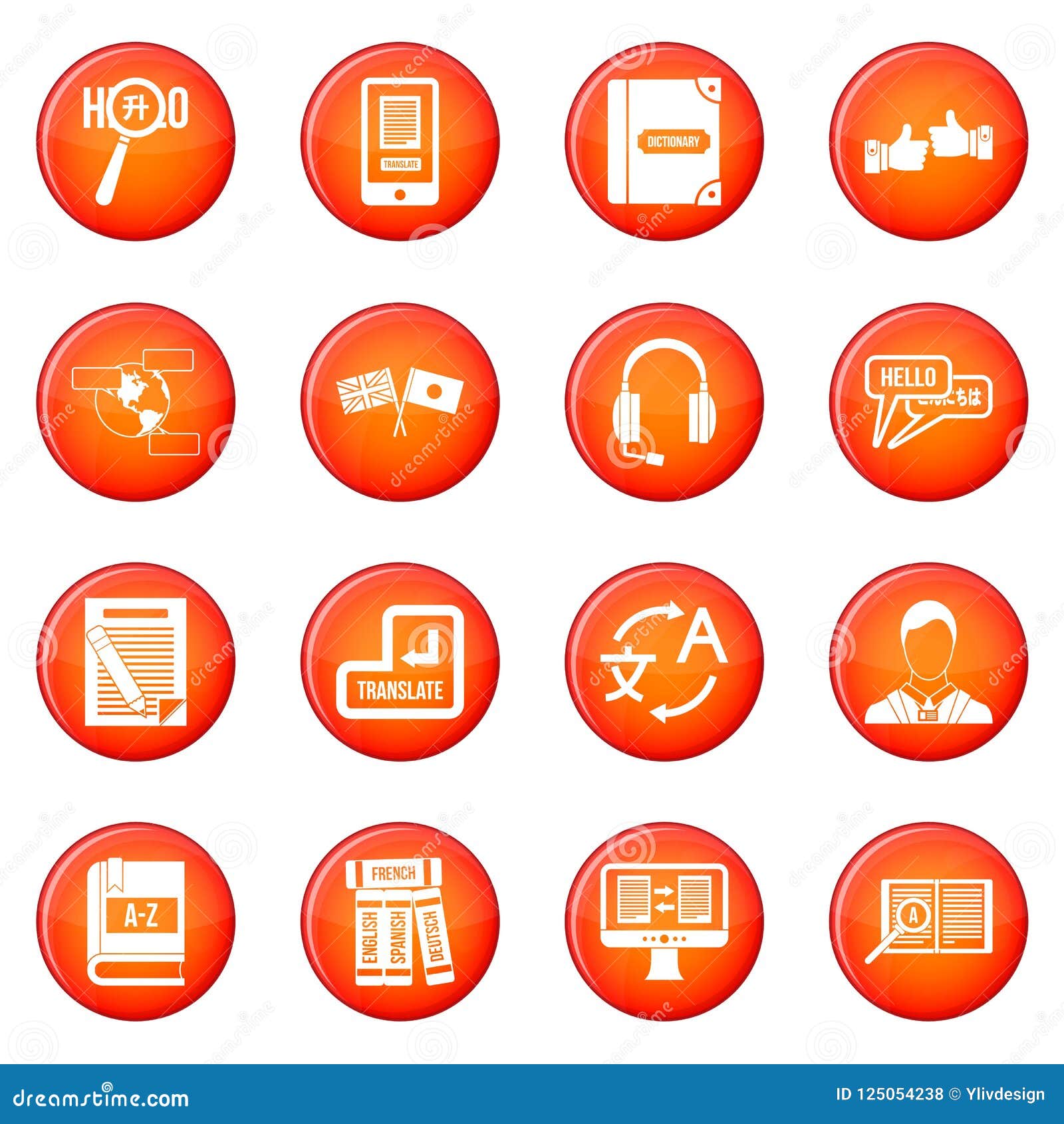 Learning Foreign Languages Icons Set Stock Illustration - Illustration ... Learning Foreign Languages Icons Set Stock Illustration - Illustration ...
