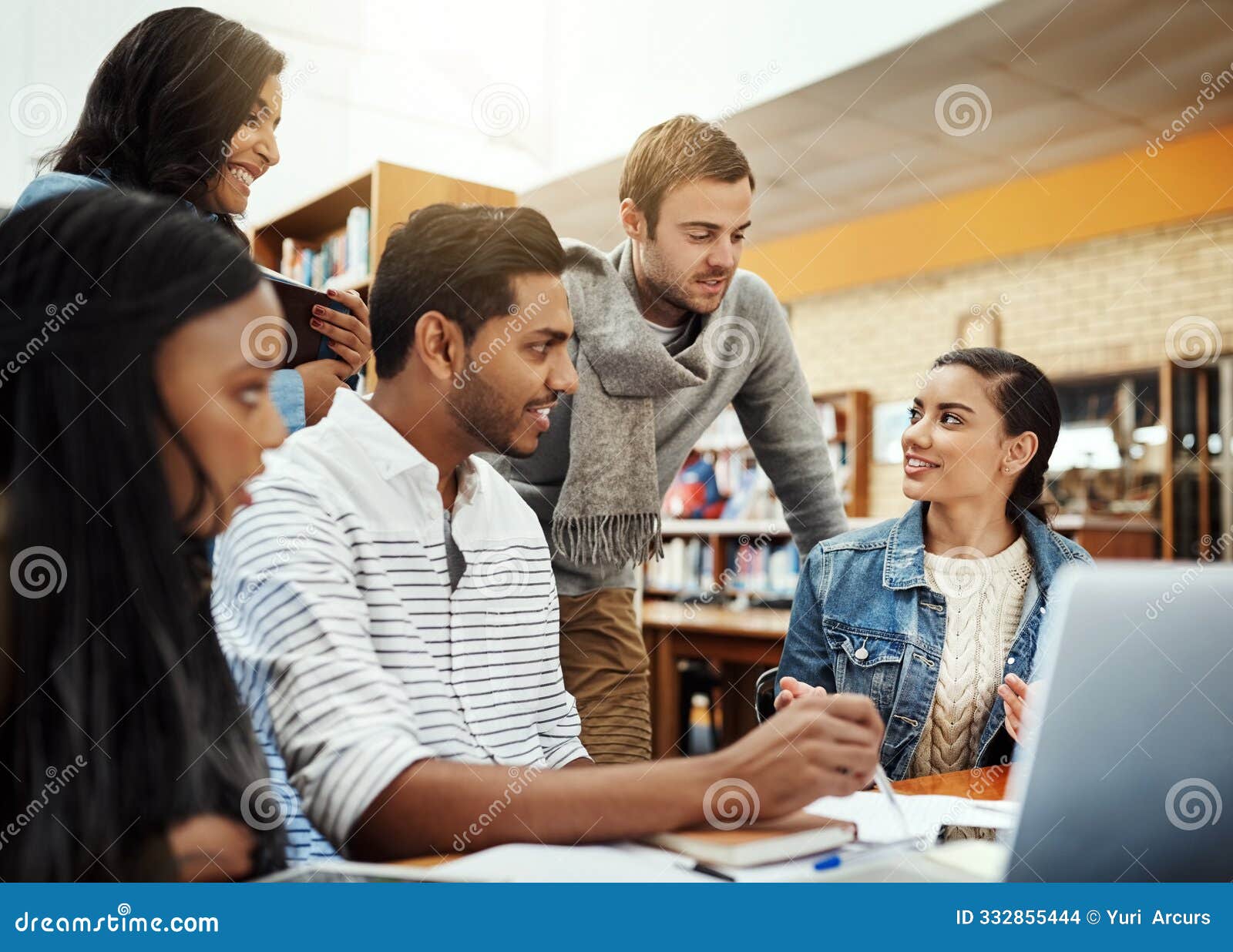 Learning, Friends and Discussion in College Library for Research ...