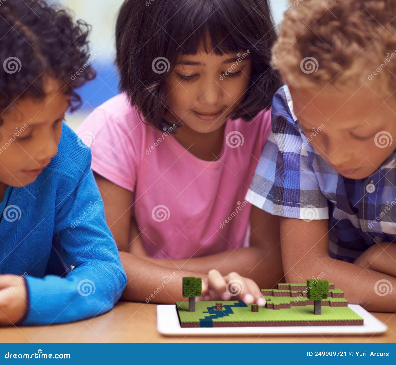 Learning through Gaming. Shot of a Popular Video Game. Stock Image ...