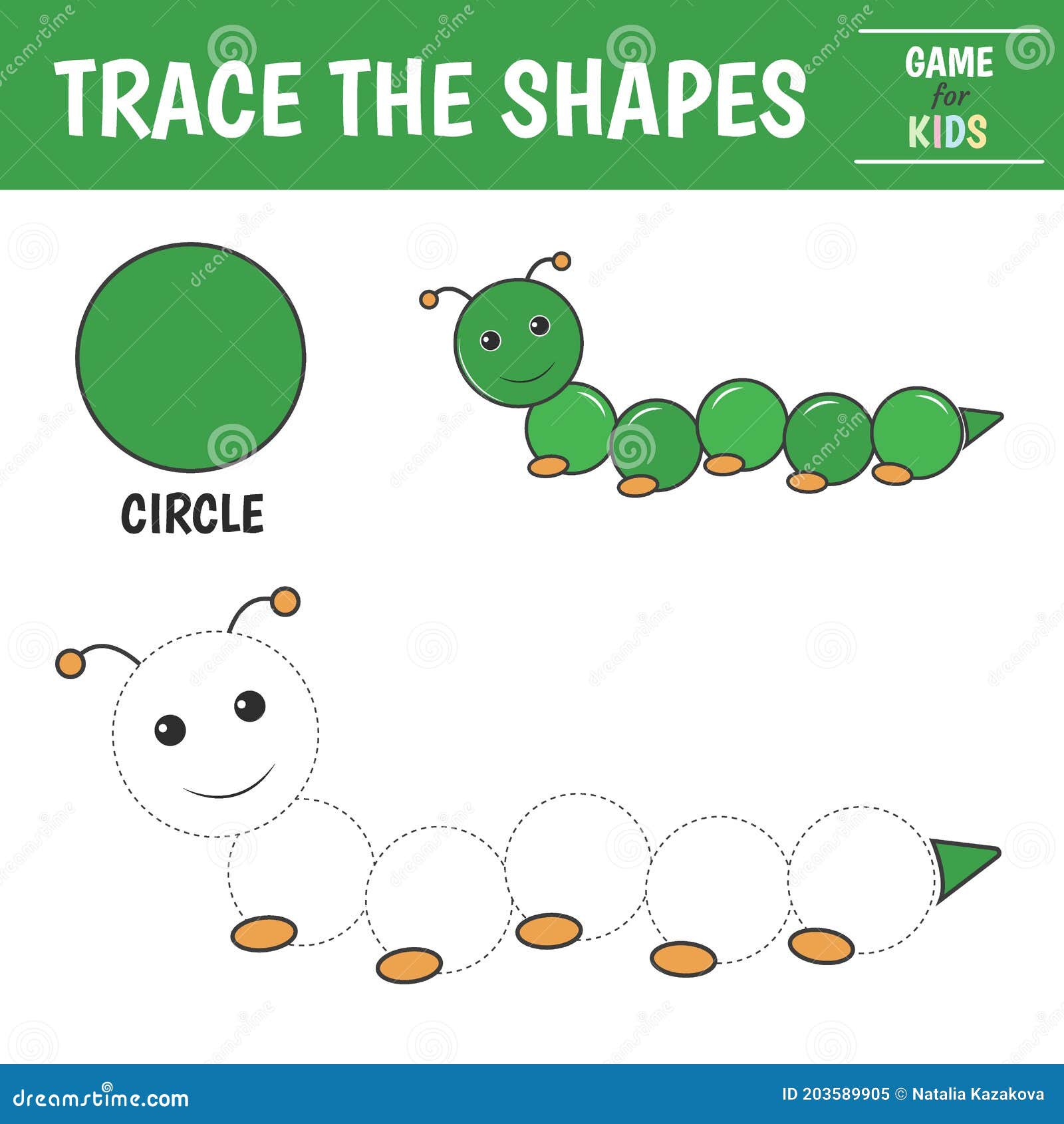 Learning Geometric Shapes Cartoon Vector | CartoonDealer.com #203589905