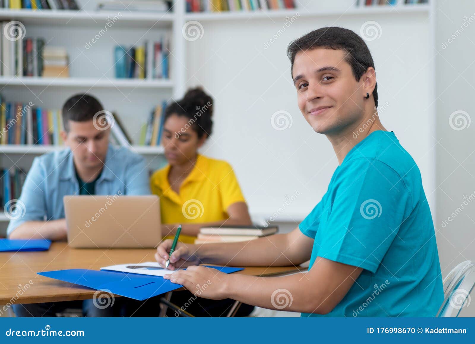 Learning German Male Student with Group of Computer Science Students ...