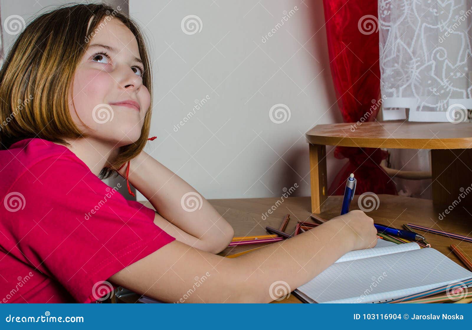 Learning girl stock photo. Image of girls, notebook - 103116904