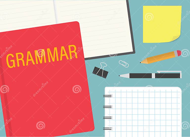 Learning grammar concept stock vector. Illustration of study - 229414420