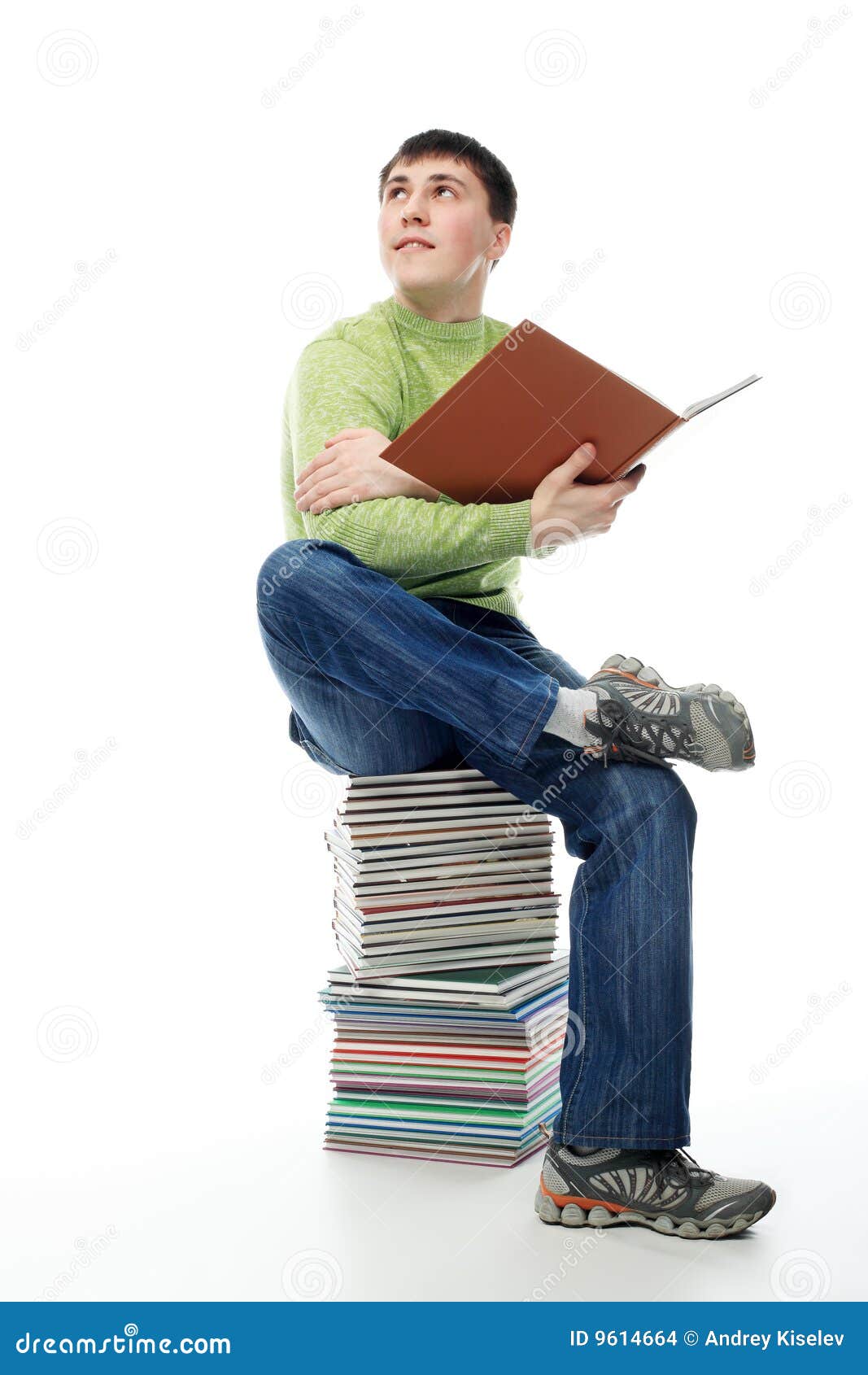 Learning guy stock photo. Image of knowledge, education - 9614664