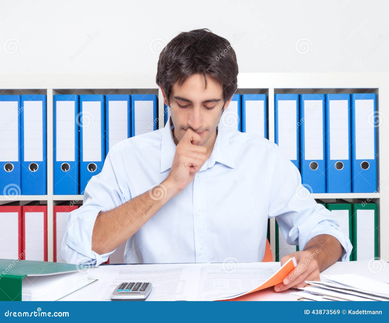 Learning Hispanic Guy at Office Stock Image - Image of colombia ...