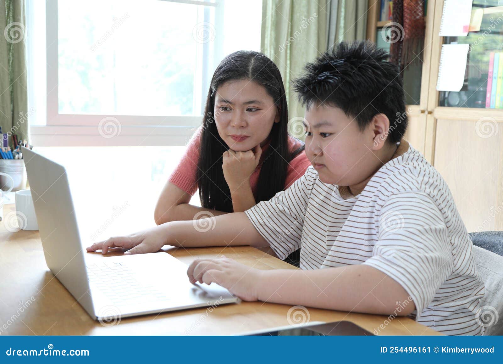 Learning at Home stock image. Image of indoor, teaching - 254496161