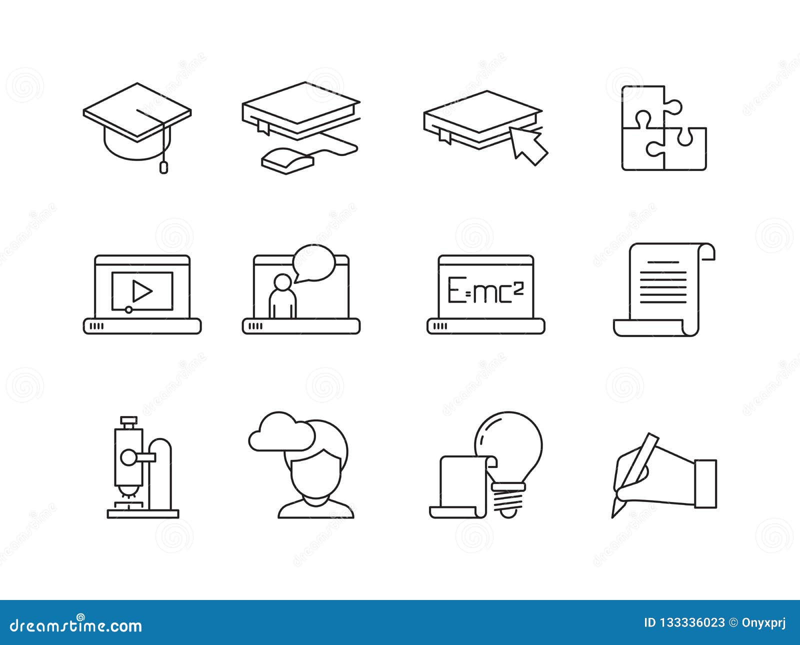 Learning Icon. Online Education Training Courses Special School or ...