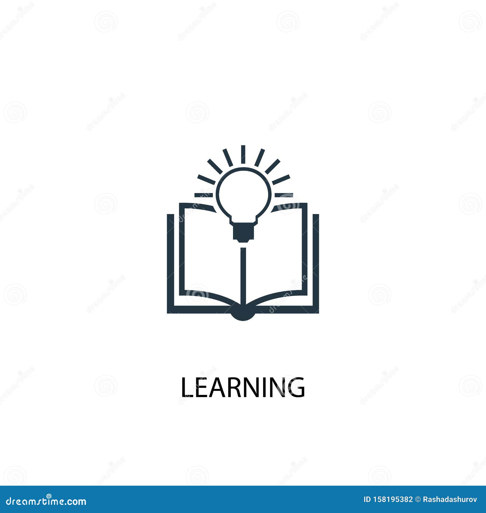 Learning Icon. Simple Element Stock Vector - Illustration of studying ...