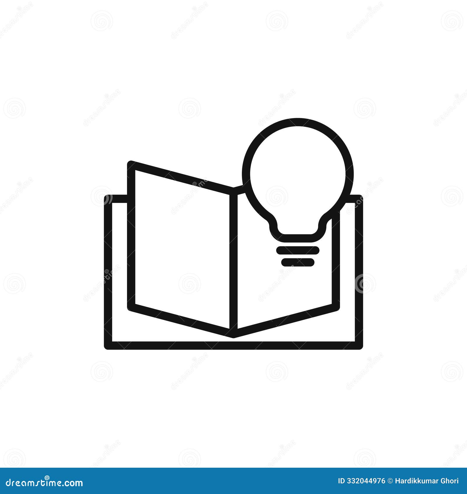 Learning Icon Symbol on White Background Stock Vector - Illustration of ...