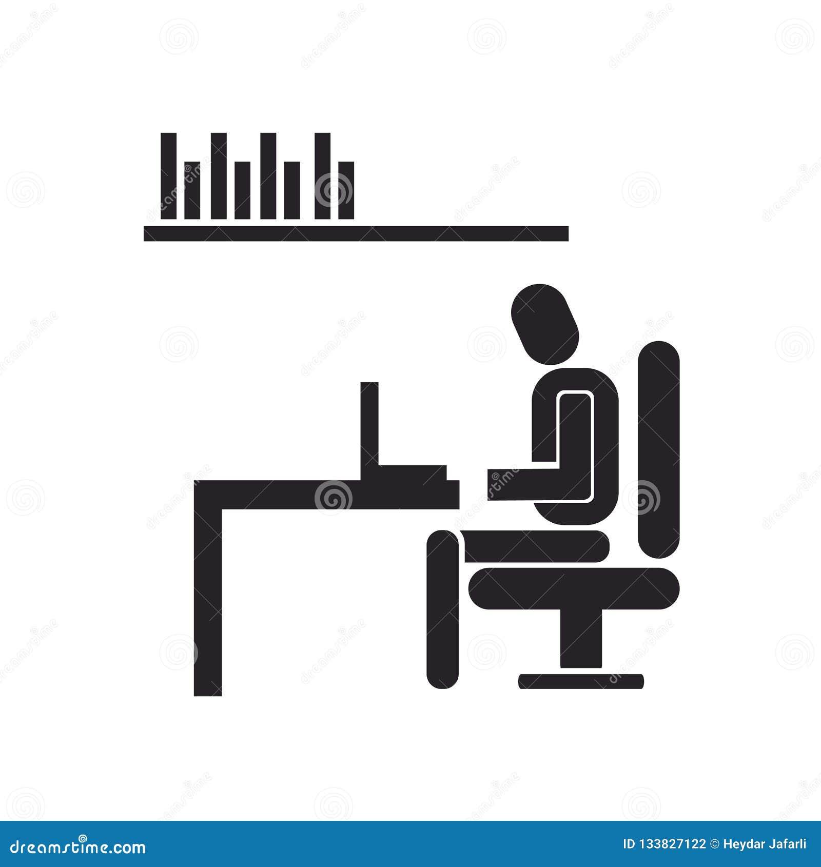 Learning Icon Vector Sign and Symbol Isolated on White Background ...