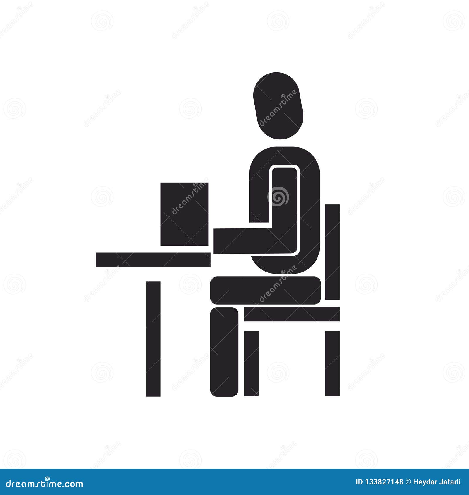 Learning Icon Vector Sign and Symbol Isolated on White Background ...