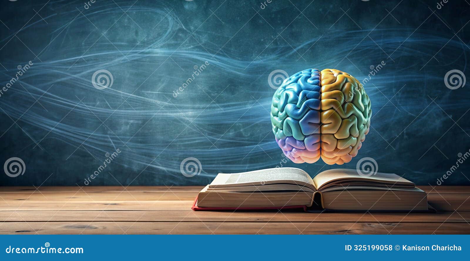 Learning and Intelligence Concept Art Creative AI Stock Illustration ...