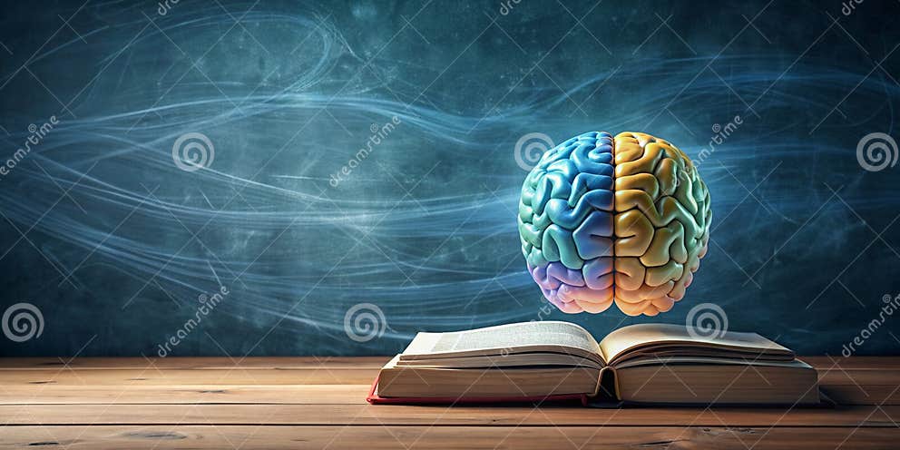 Learning and Intelligence Concept Art Creative AI Stock Illustration ...