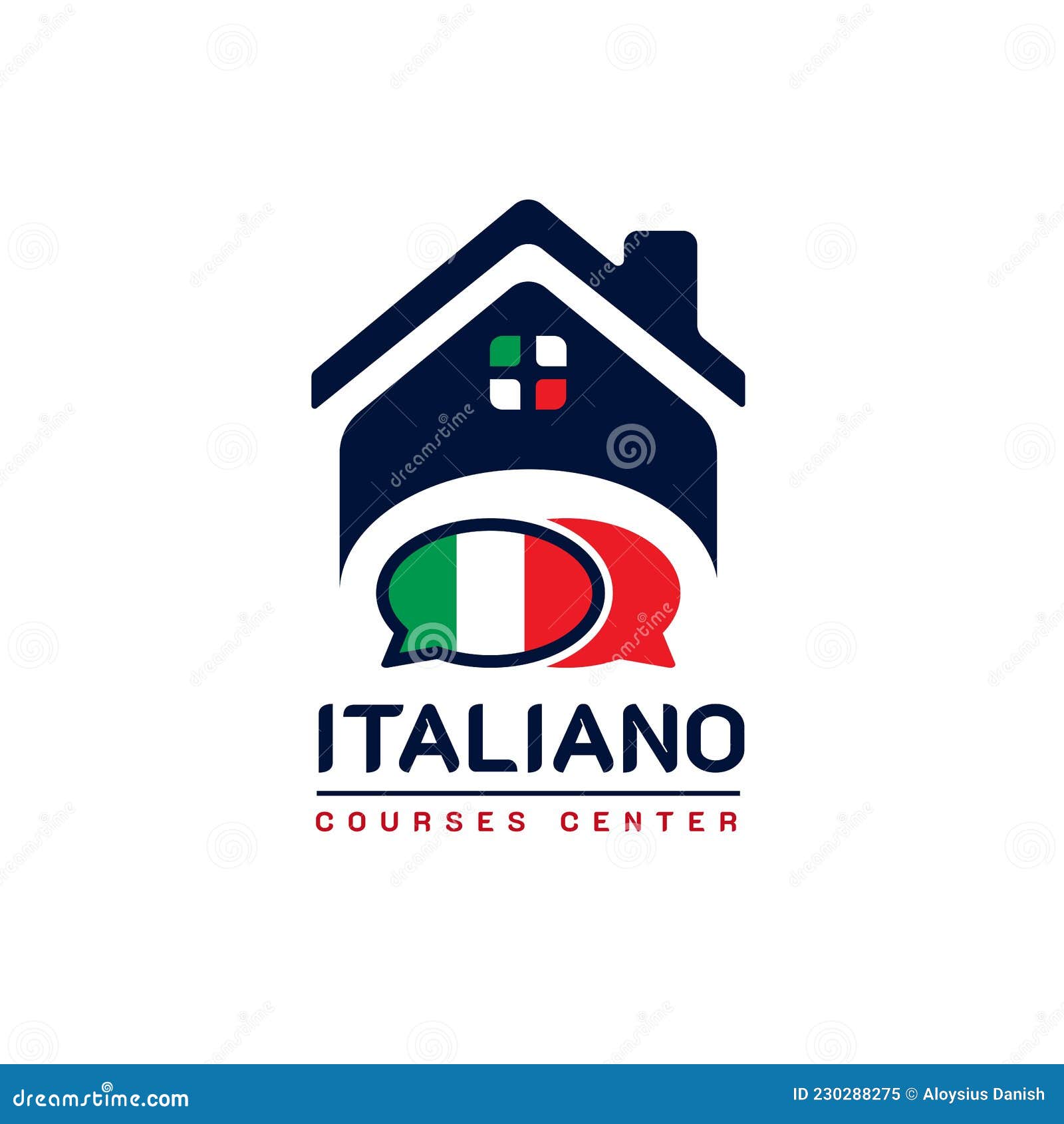 Learning Italian Language Class Logo. Language Exchange Program, Forum ...
