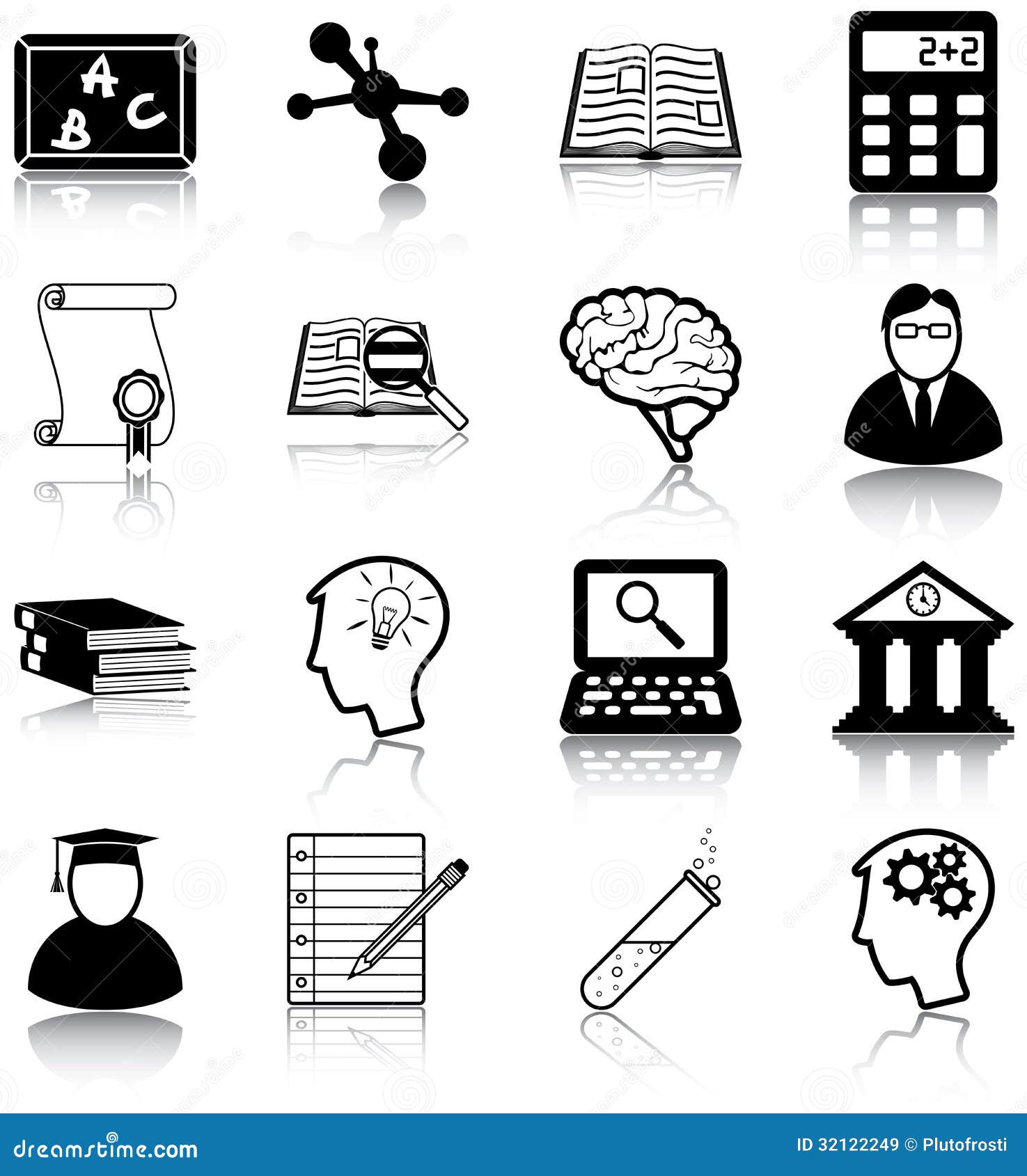 Learning and knowledge stock vector. Illustration of document - 32122249