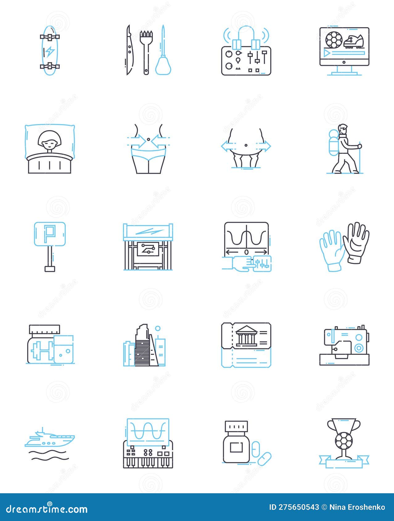 Learning Labs Linear Icons Set. Collaboration, Innovation, Creativity ...