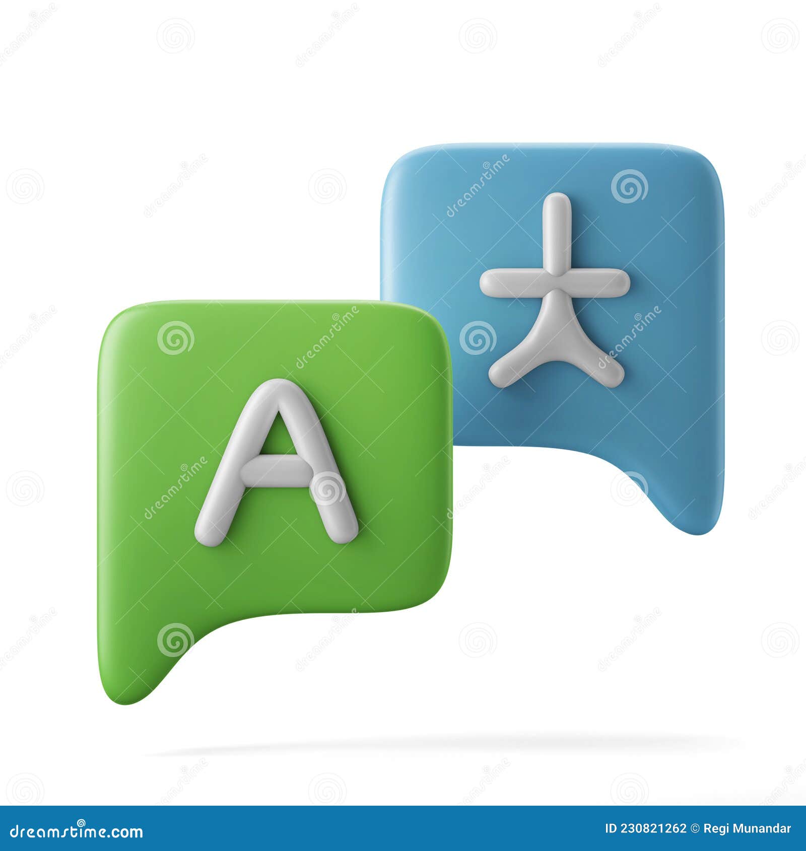 Learning Language Translation Symbol 3d Illustration Rendering Icon ...