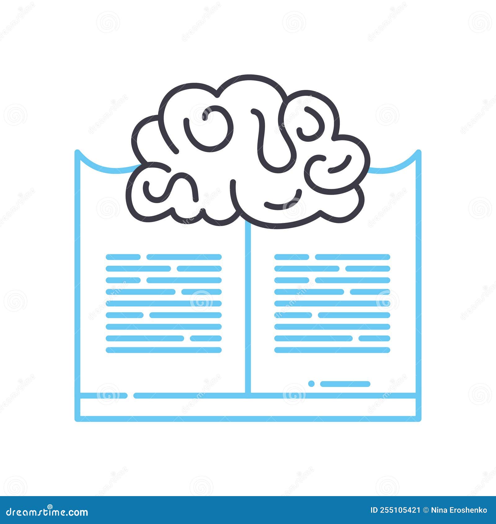 Learning Line Icon, Outline Symbol, Vector Illustration, Concept Sign ...