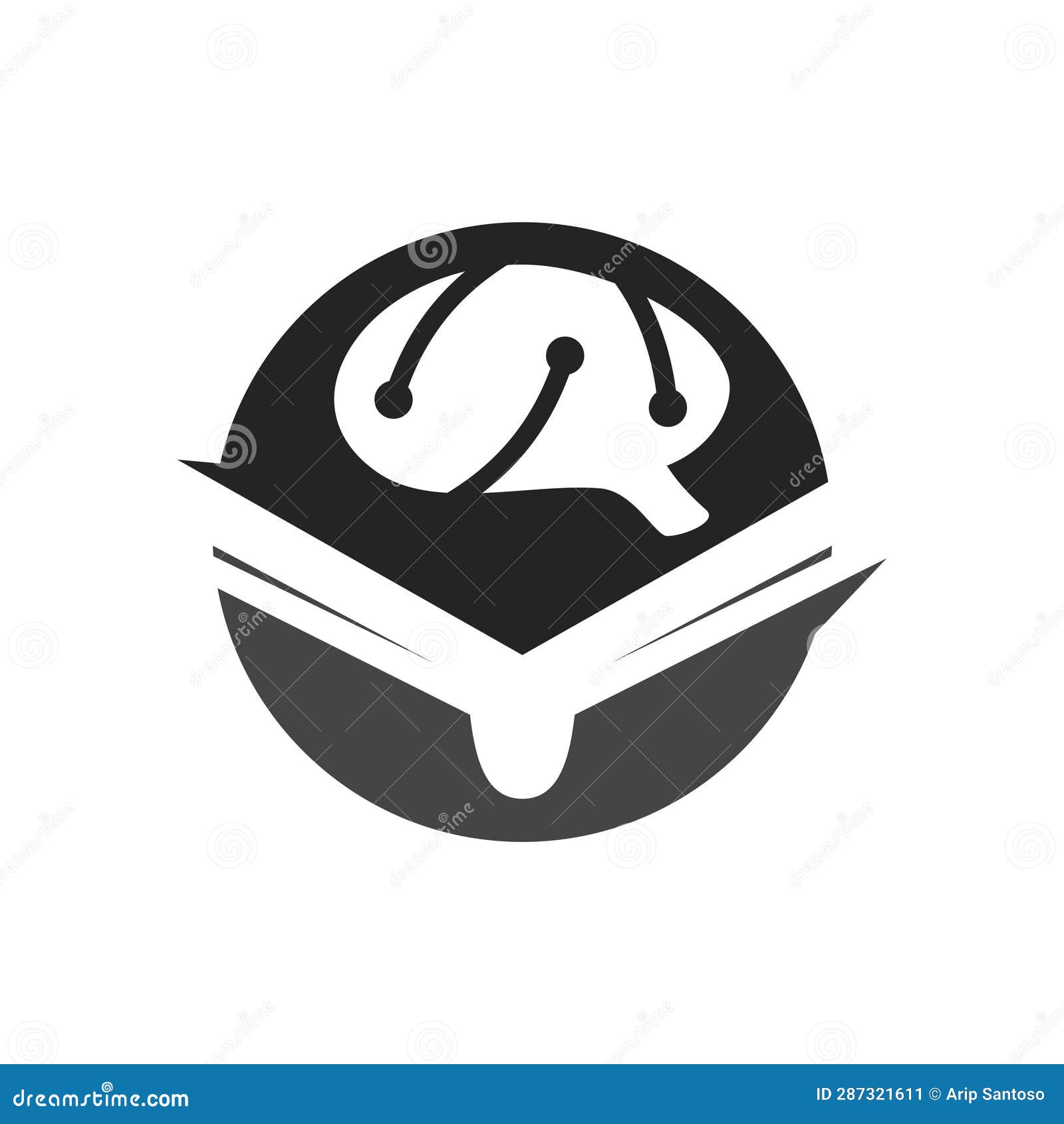 Learning Logo Template Isolated. Brand Identity. Icon Abstract Vector ...