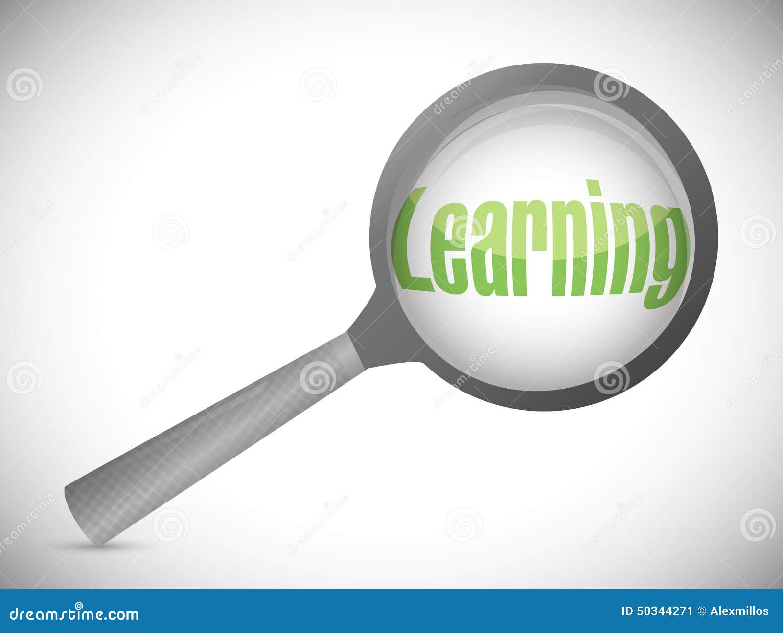 Learning Magnify Glass Illustration Design Stock Illustration ...