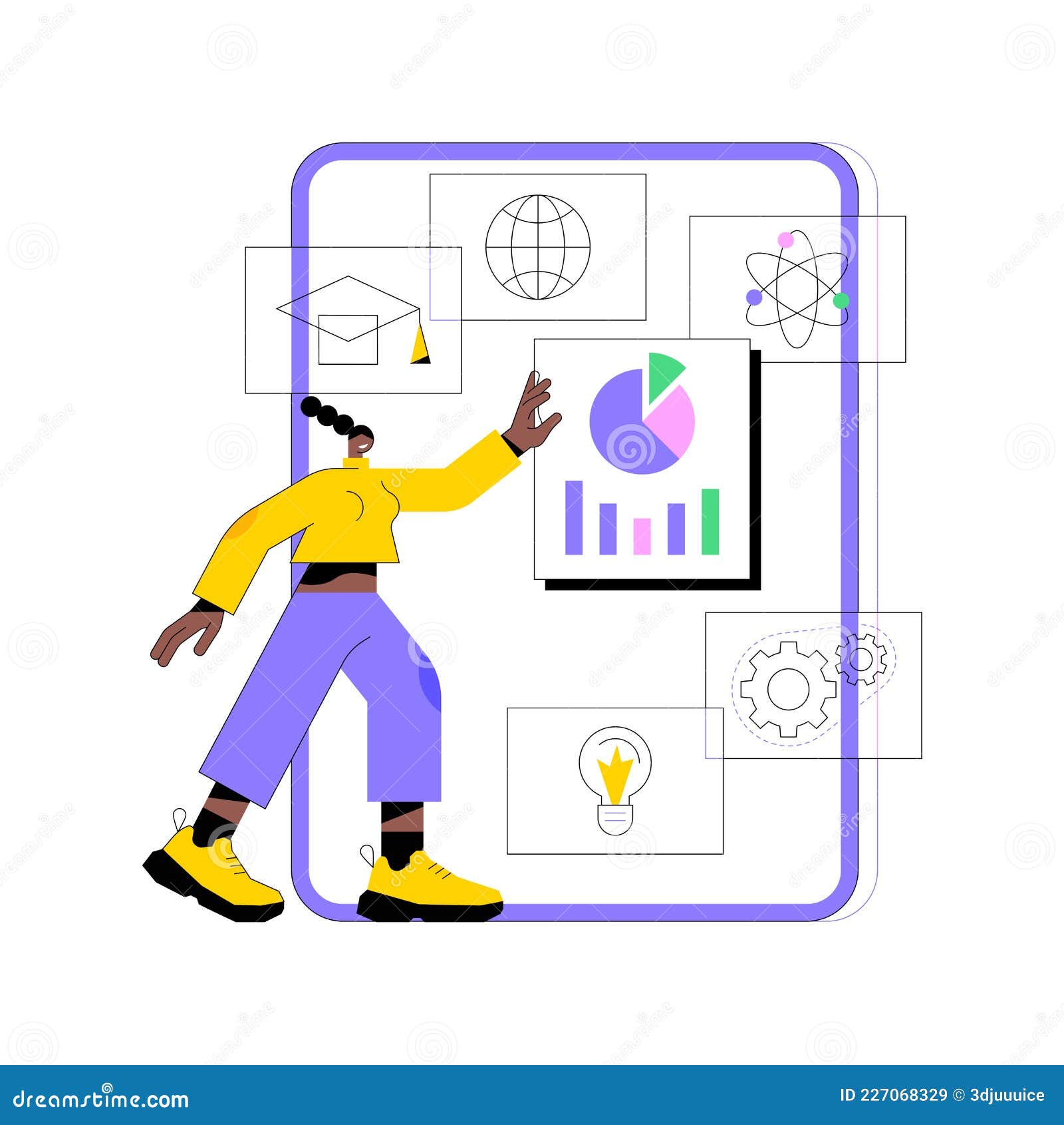 Learning Management System Abstract Concept Vector Illustration. Stock ...