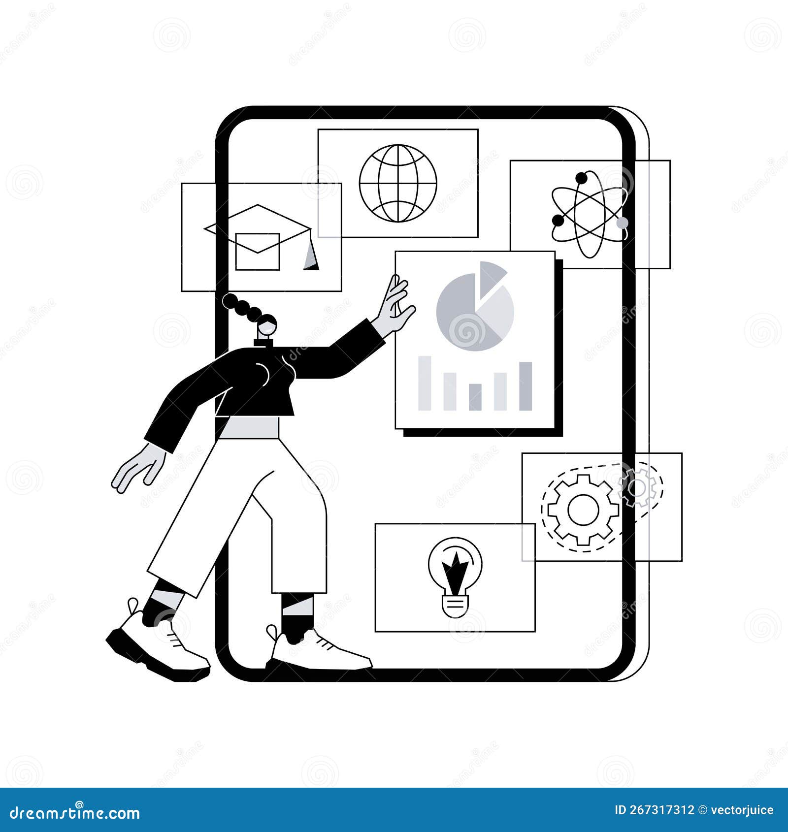 Learning Management System Abstract Concept Vector Illustration Stock ...