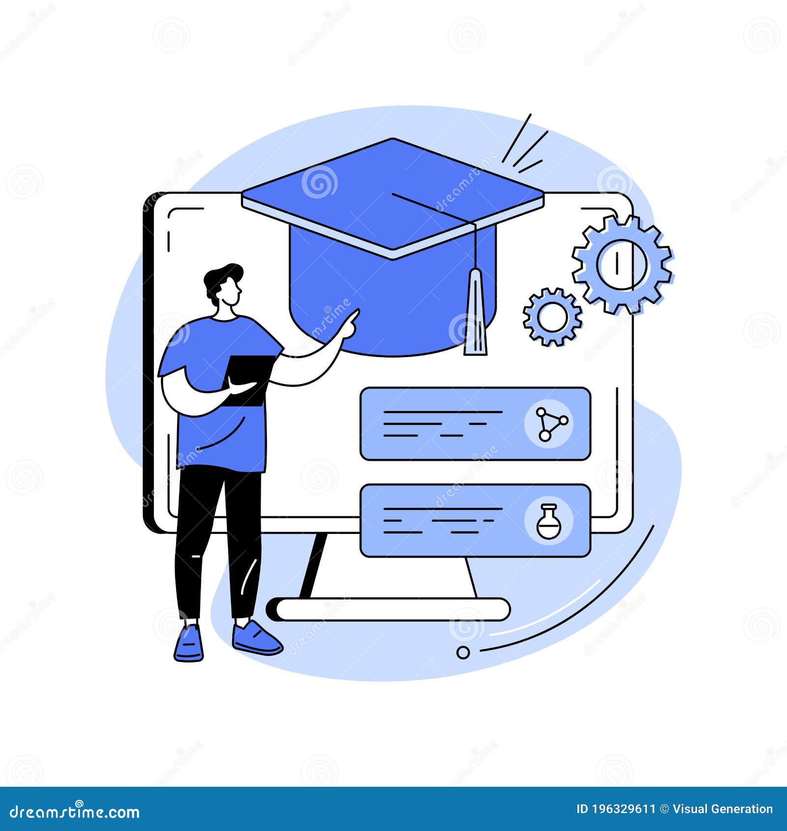 Learning Management System Abstract Concept Vector Illustration. Stock ...