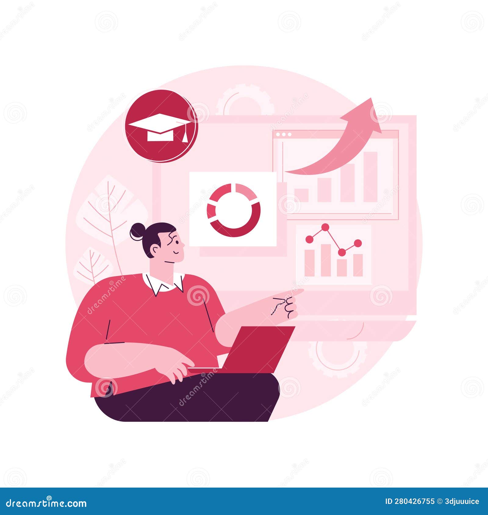 Learning Management System Abstract Concept Vector Illustration. Stock ...