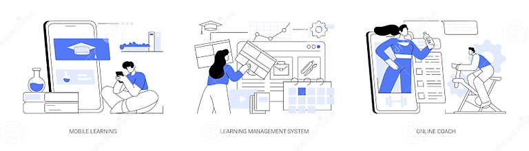 Learning Management System Abstract Concept Vector Illustrations. Stock ...
