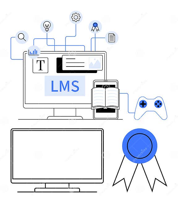 Learning Management System on Desktop and Mobile with Educational and ...