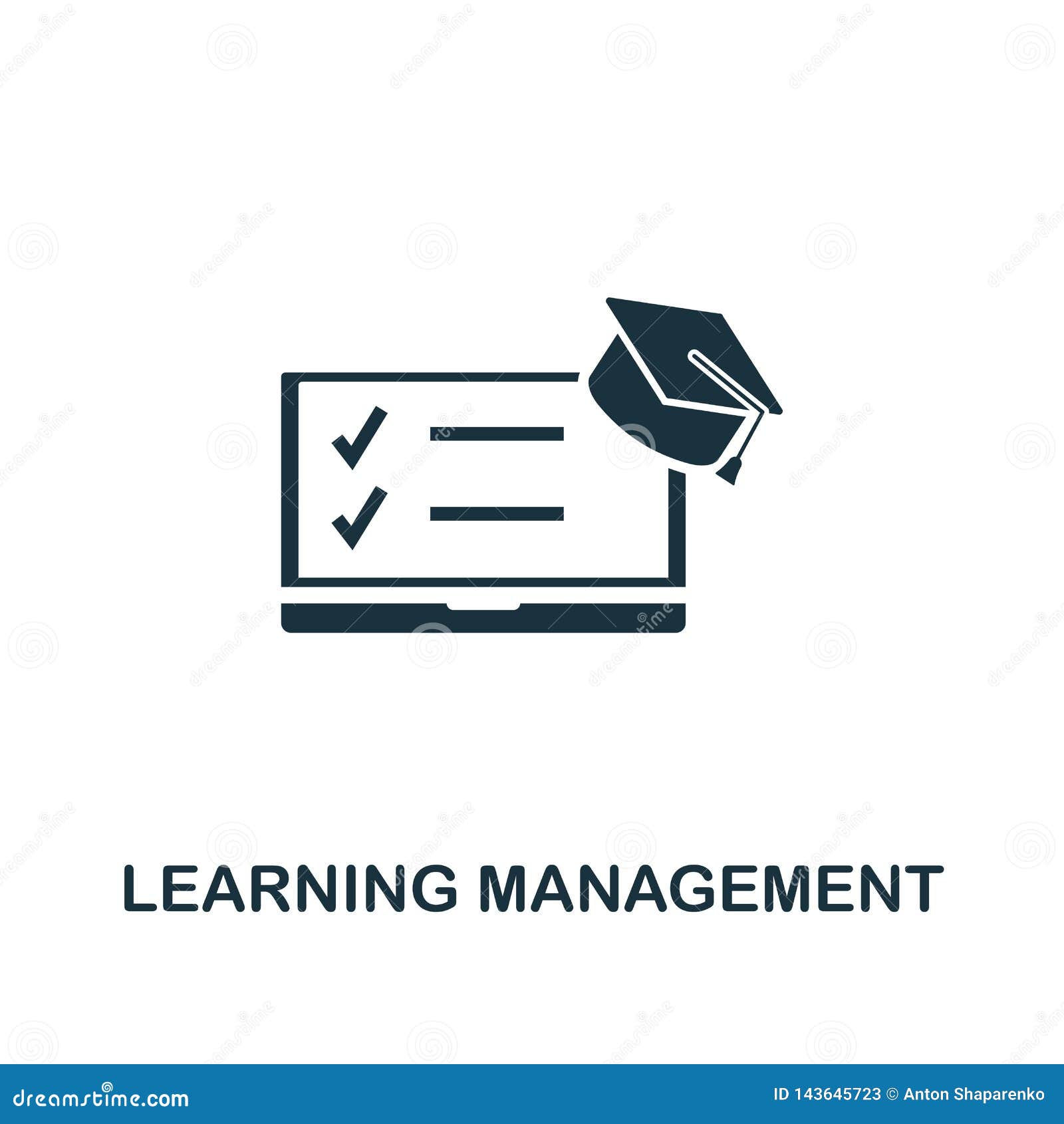 Learning Management System Icon. Creative Element Design from Content ...