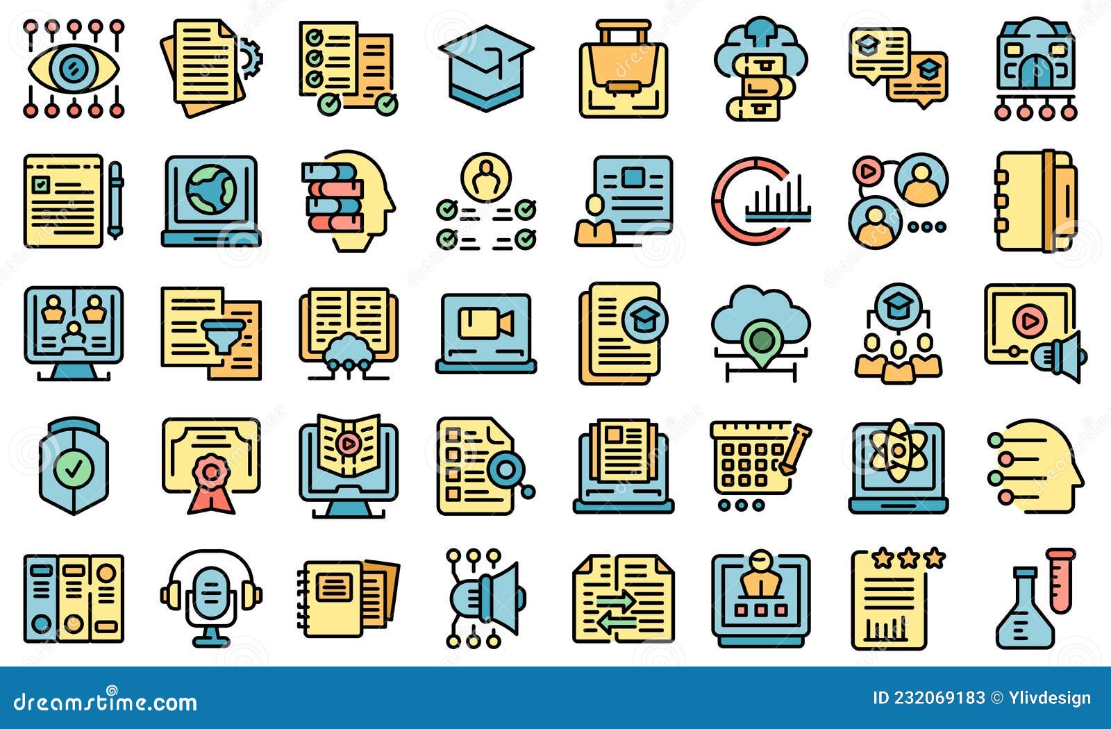 Learning Management System Icons Set Vector Flat Stock Vector ... Learning Management System Icons Set Vector Flat Stock Vector ...