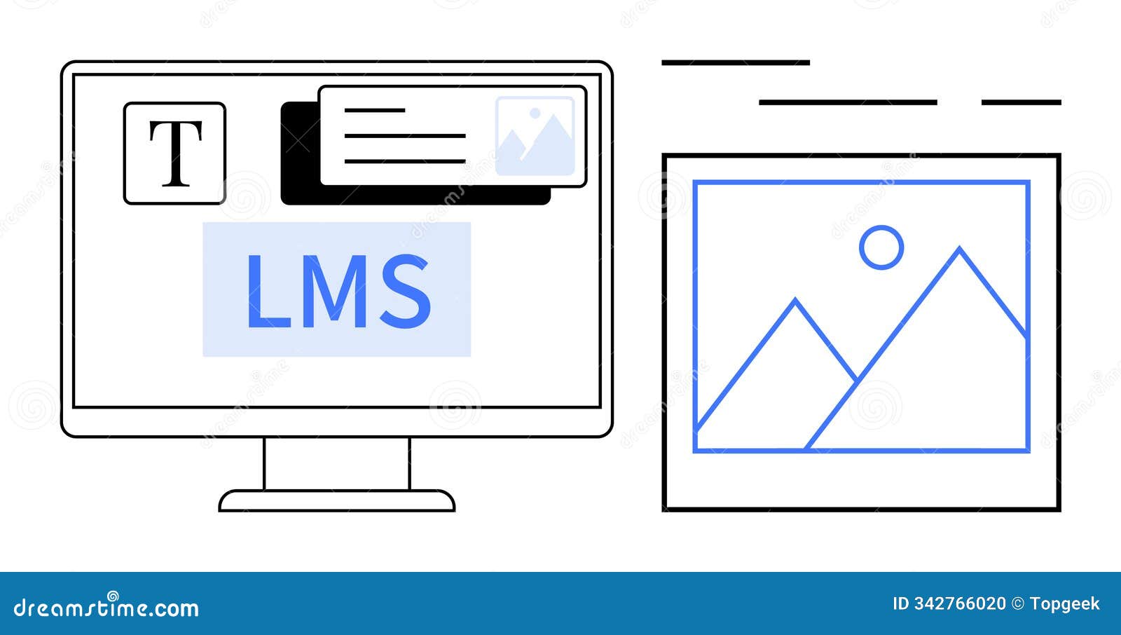 Learning Management System Interface with Text, Media Upload, and Image ...