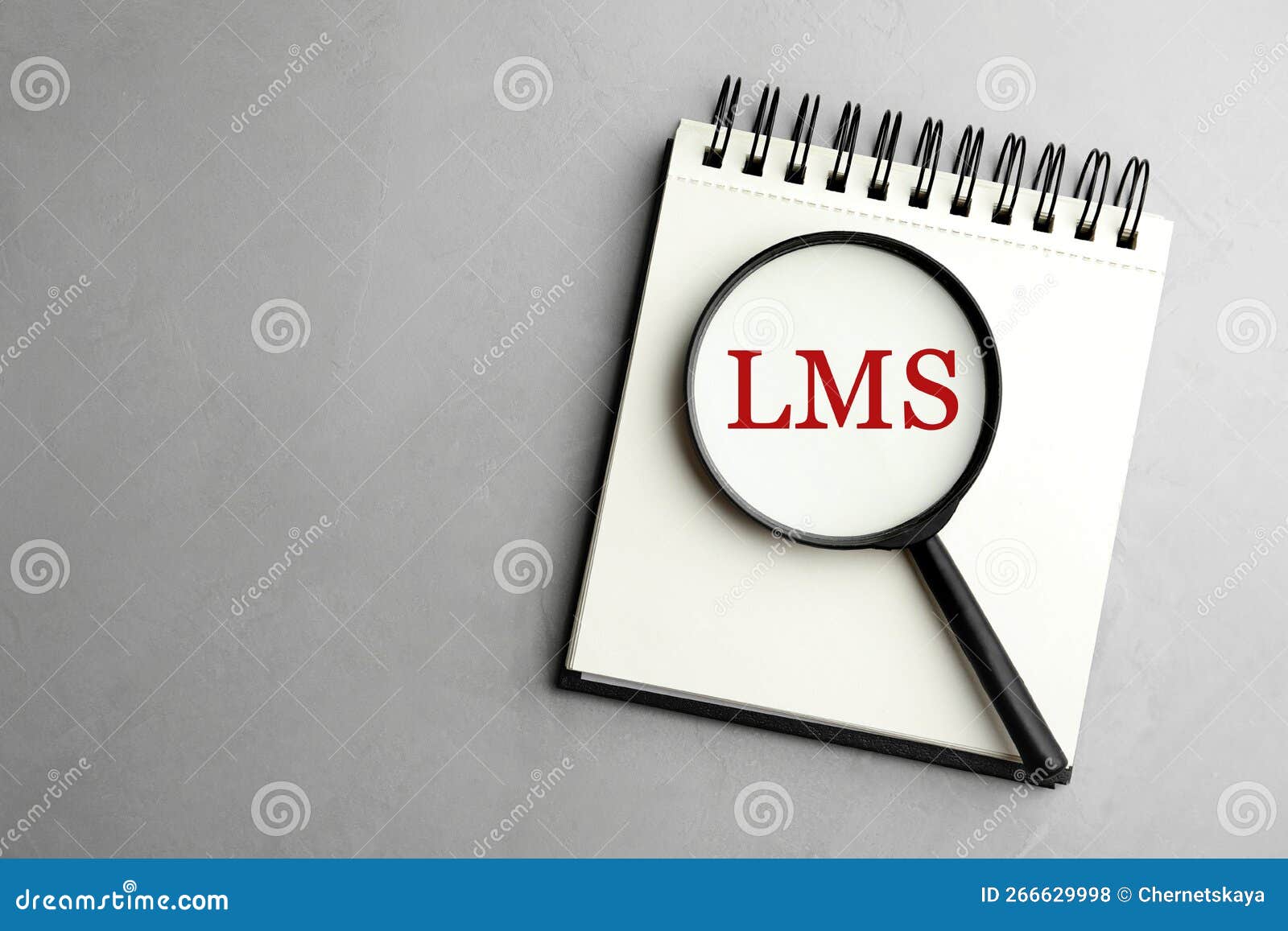 Learning Management System. Notebook with Abbreviation LMS and ...