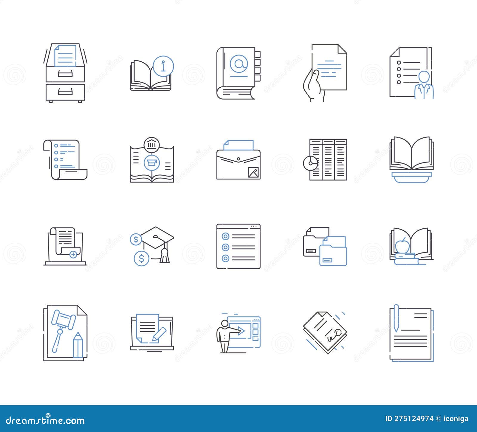 Courseware Icon, Black Vector Sign With Editable Strokes, Concept ...