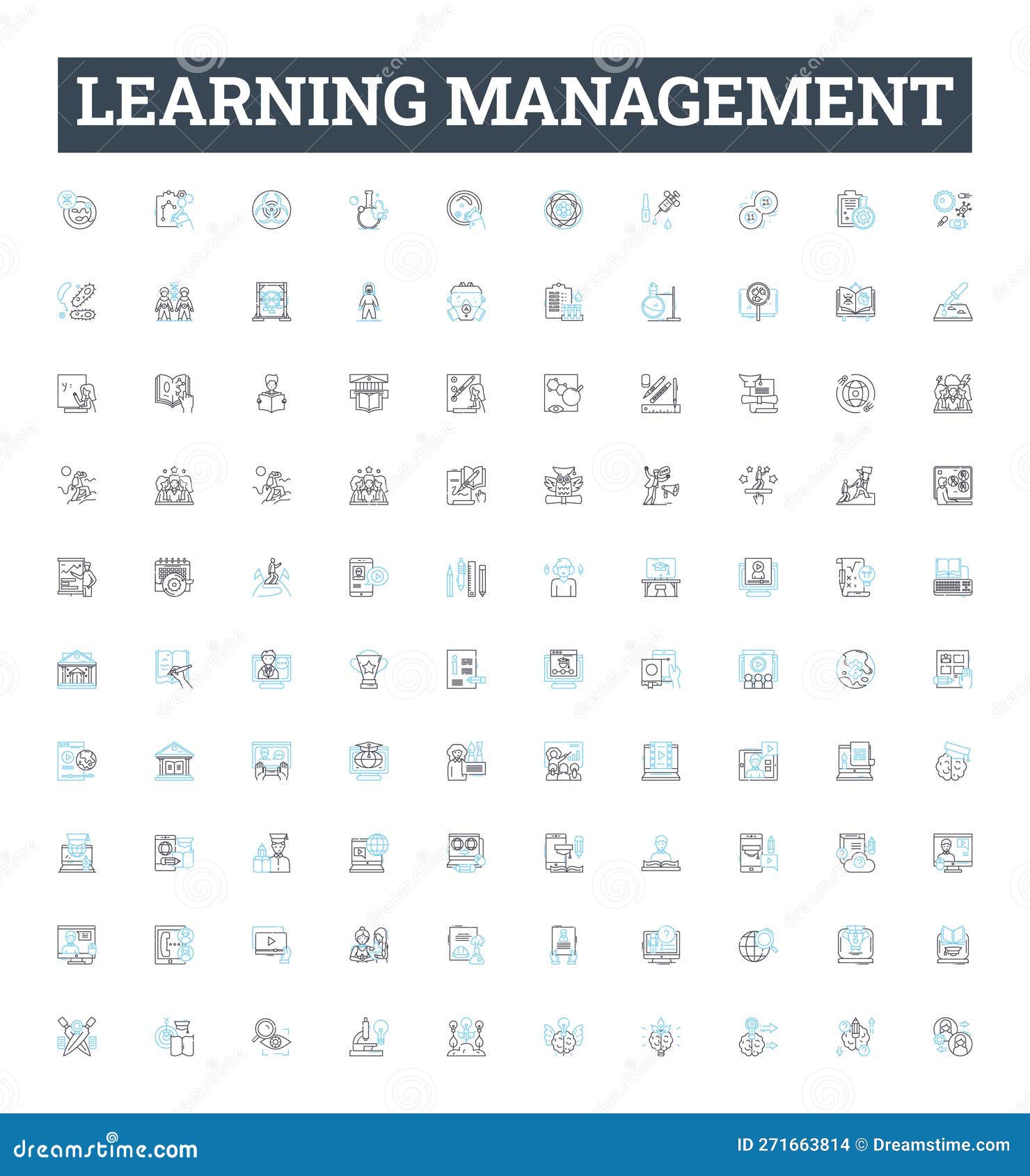 Courseware Line Icon, Outline Symbol, Vector Illustration, Concept Sign ...