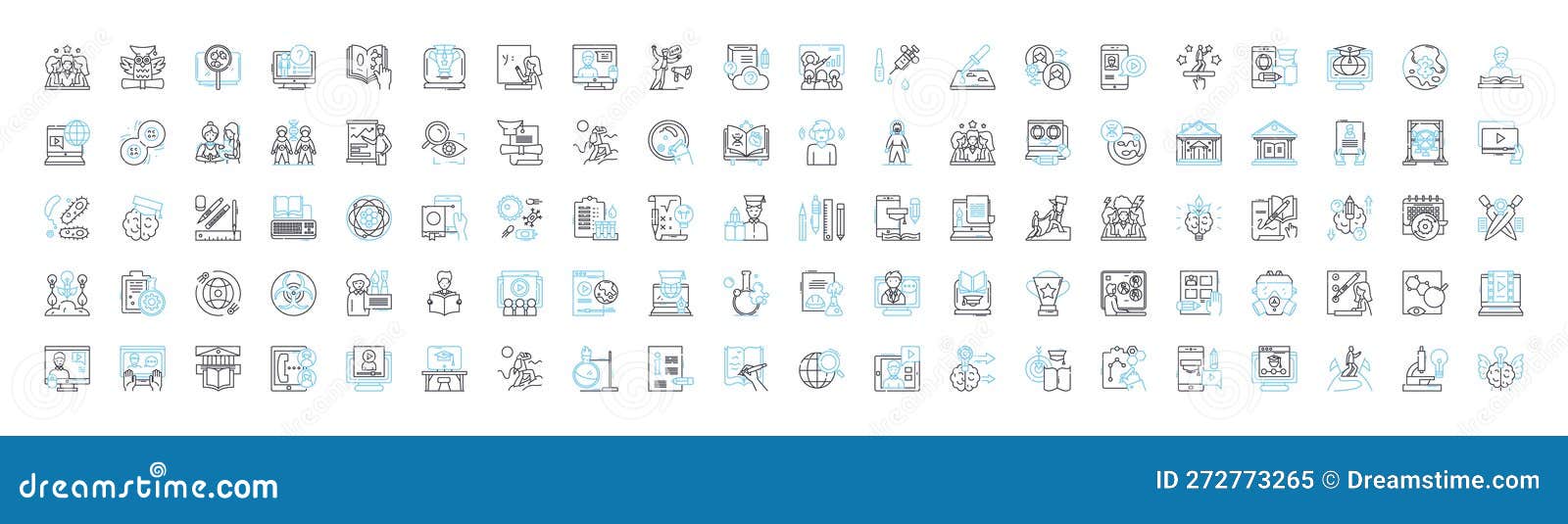 Courseware Line Icon, Outline Symbol, Vector Illustration, Concept Sign ...