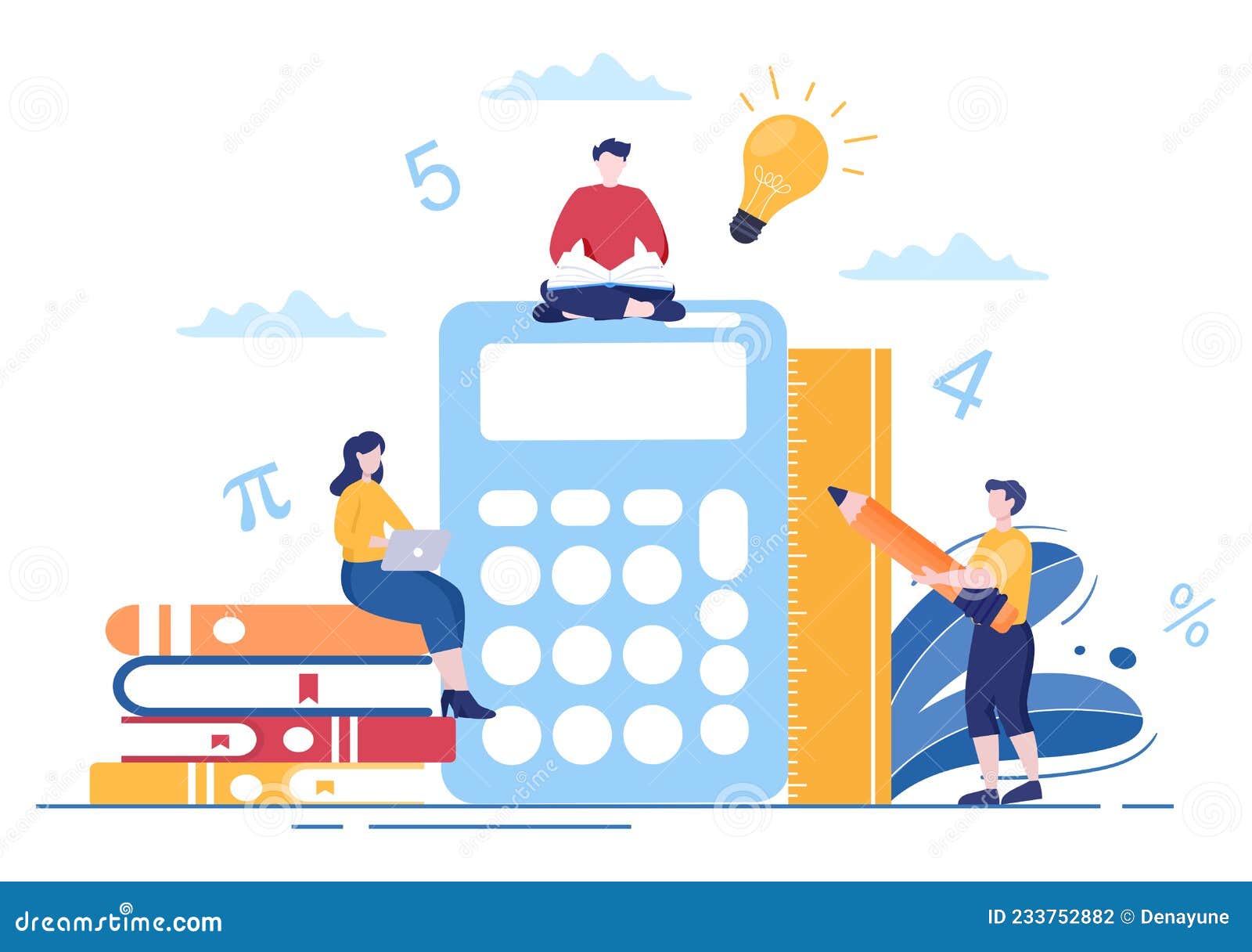 Learning Mathematics of Education and Knowledge Background Cartoon ...