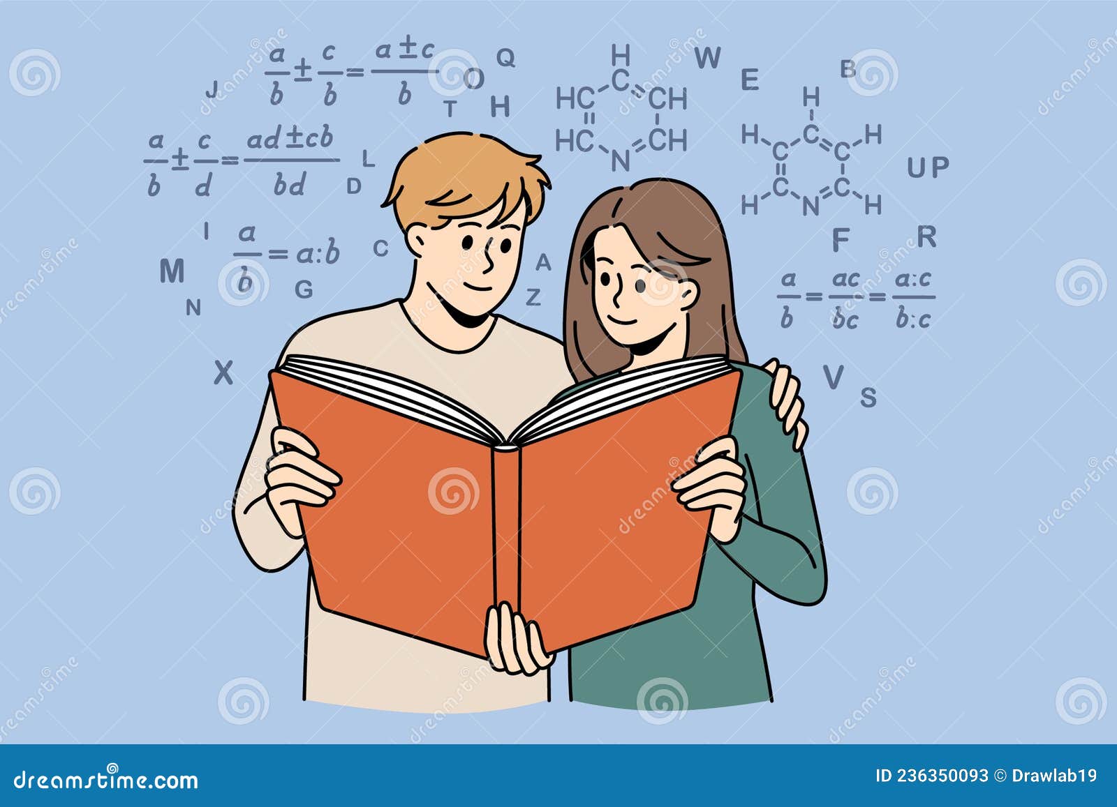 Learning Mathematics and Studying Concept. Stock Vector - Illustration ...