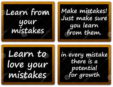 Learning from mistakes stock illustration. Illustration of growth ...