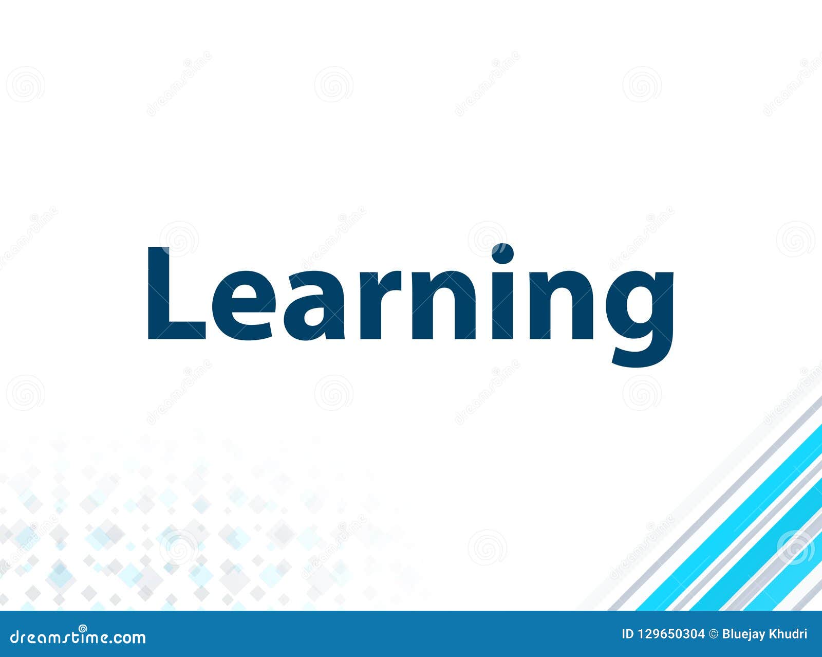 Learning Modern Flat Design Blue Abstract Background Stock Illustration ...