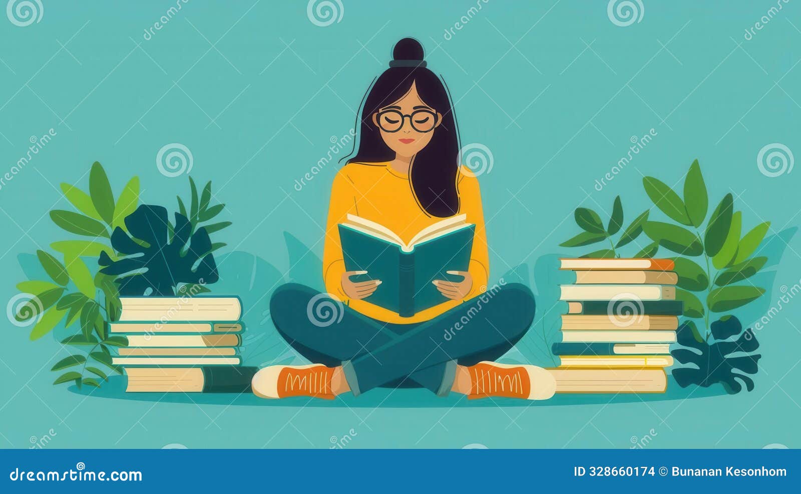 Learning Motivation, Student Inspiration, Flat Illustration Stock ...