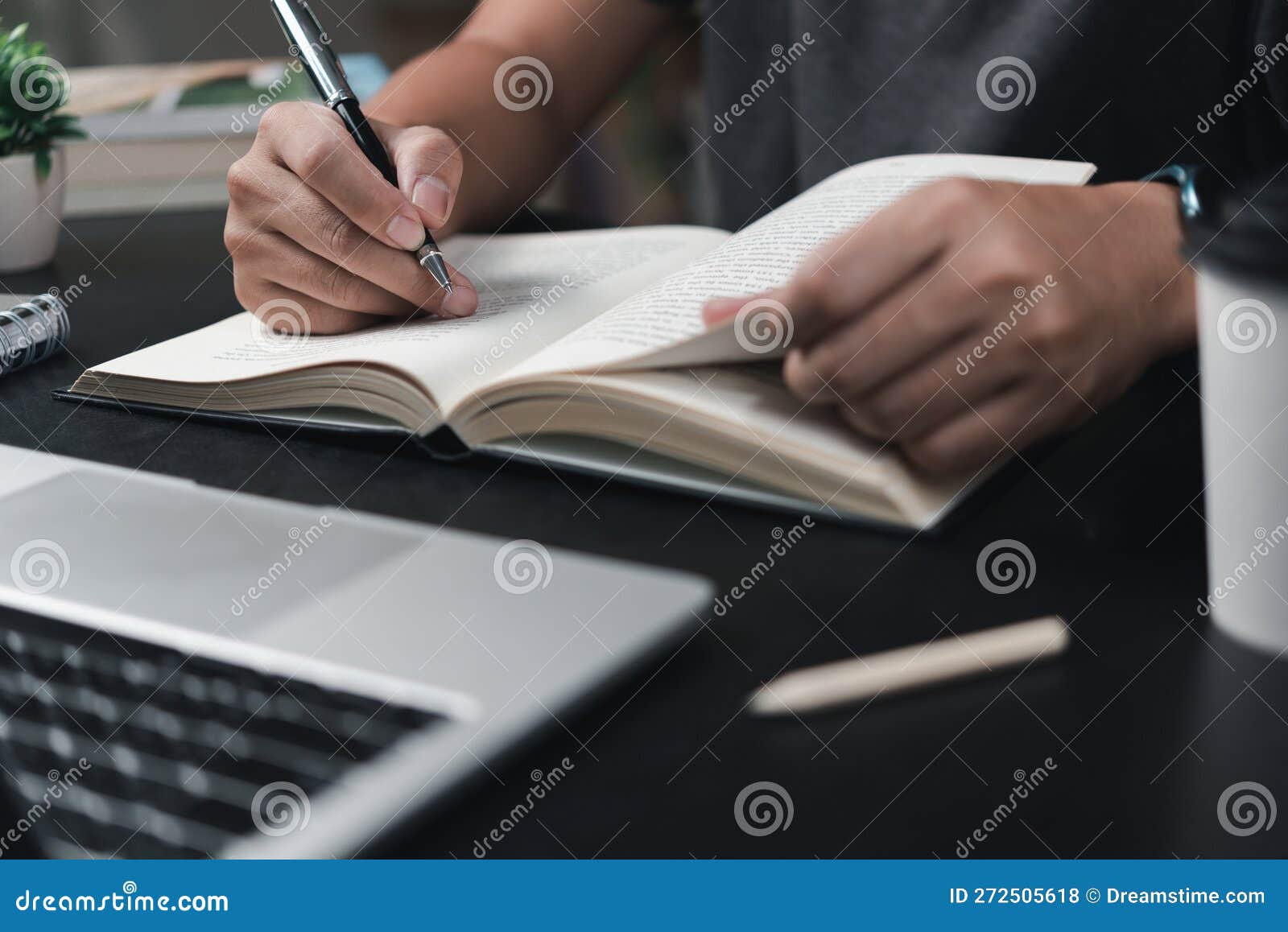 Learning Online Class by Using Laptop Computer and Writing Notebook at ...