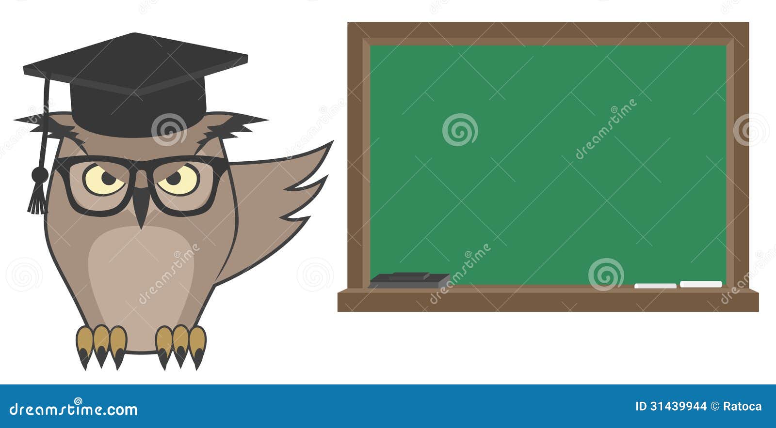 Learning owl stock vector. Illustration of equation, angry - 31439944