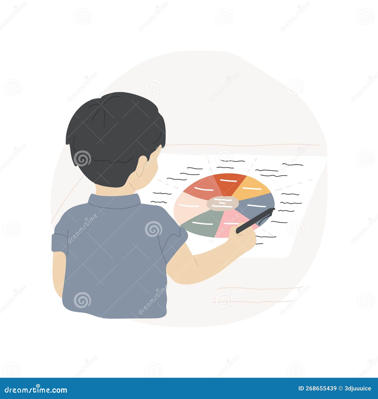 Learning Parts of Speech Isolated Cartoon Vector Illustration. Stock ...