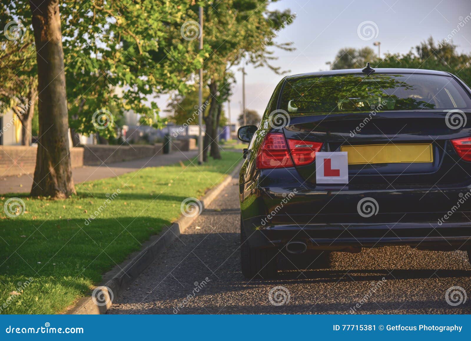 Learning Plates on a car stock image. Image of motoring - 77715381