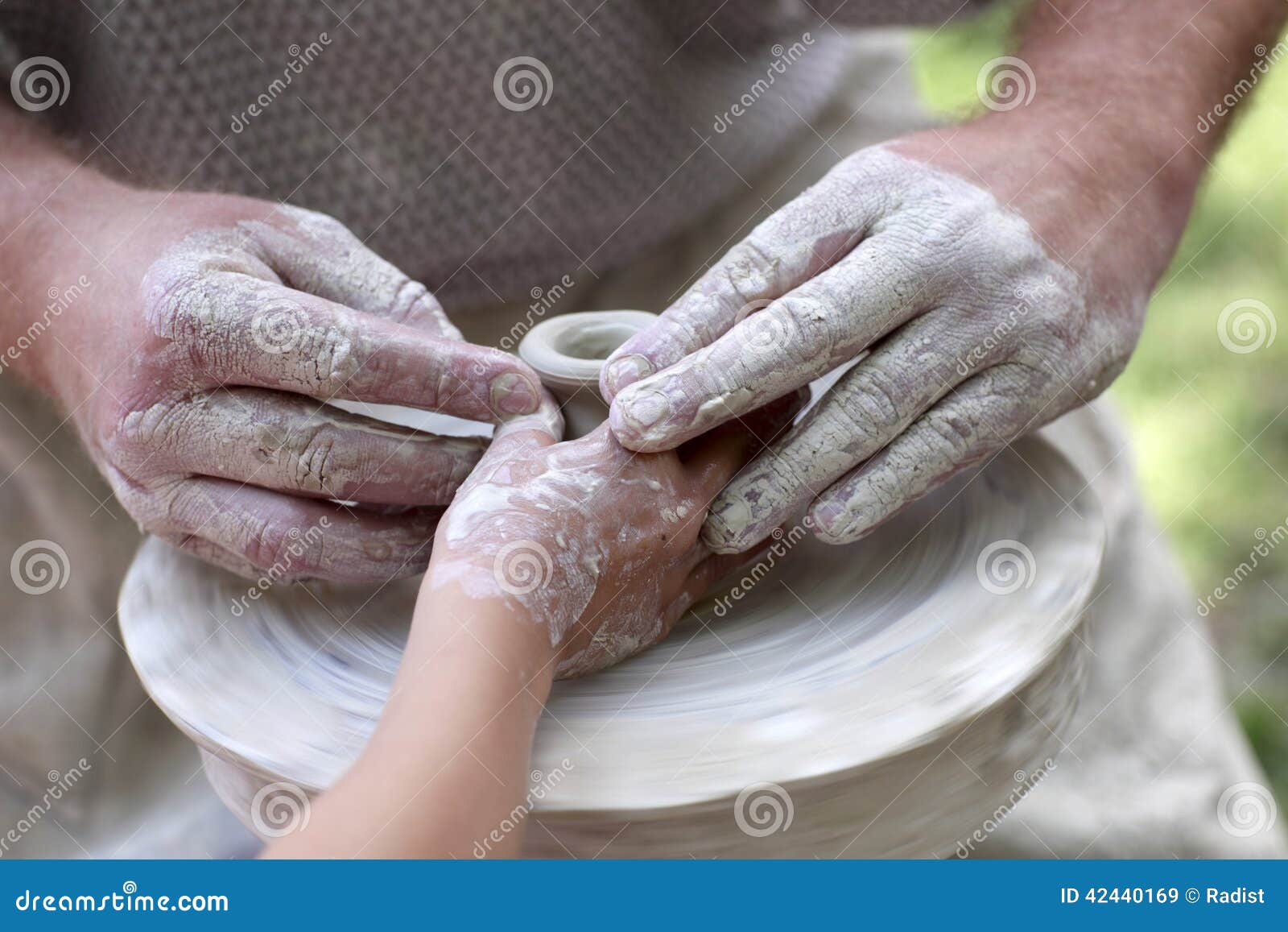 Learning pottery stock image. Image of people, arts, clay - 42440169