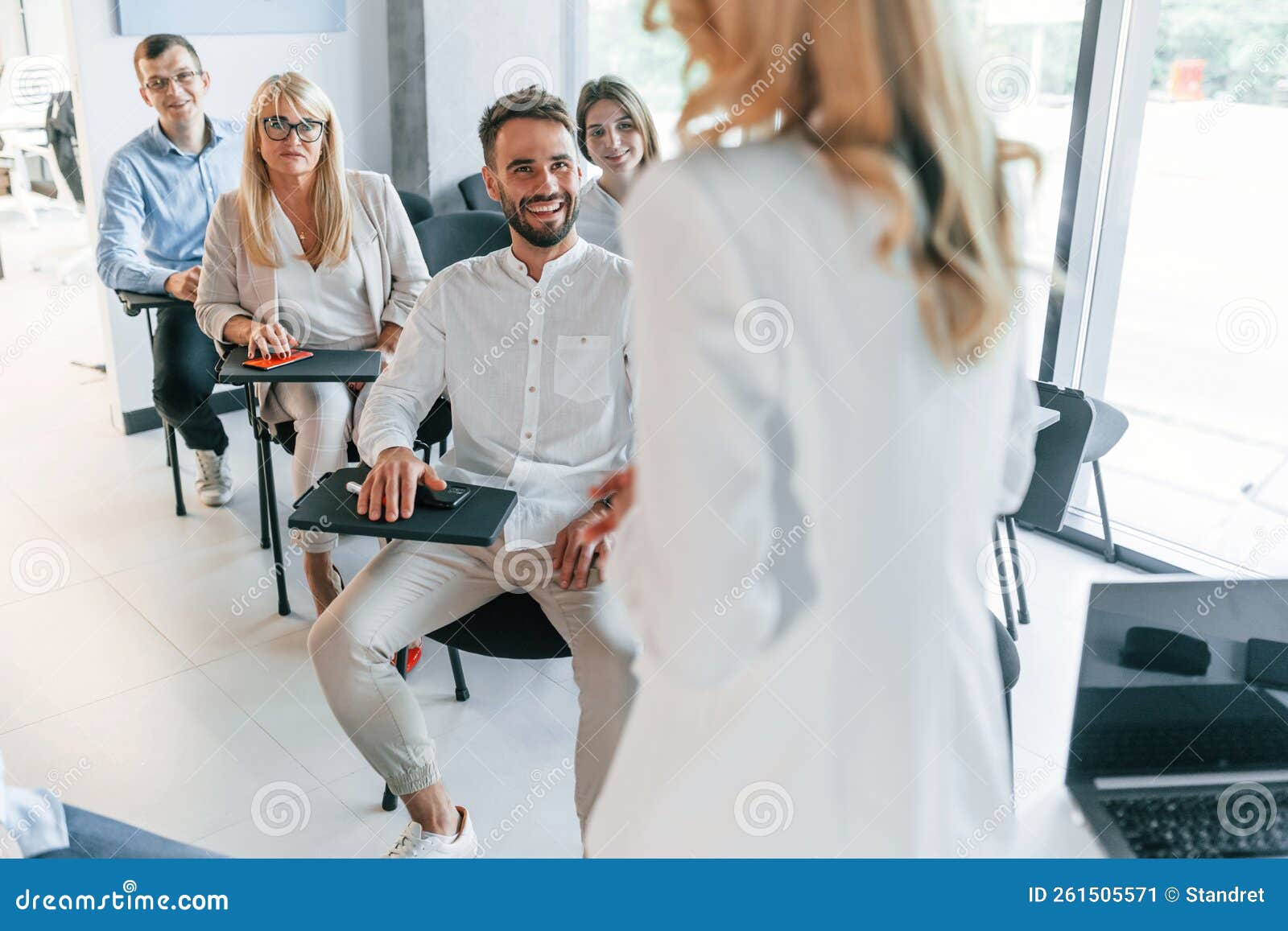 Learning Process. Group of Professional Business People is in the ...