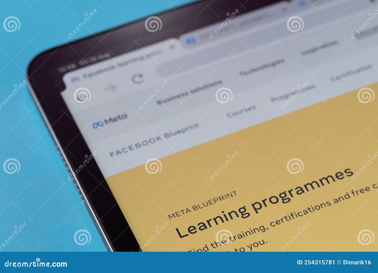 Learning Program in Meta Blueprint Editorial Photo - Image of closeup ...