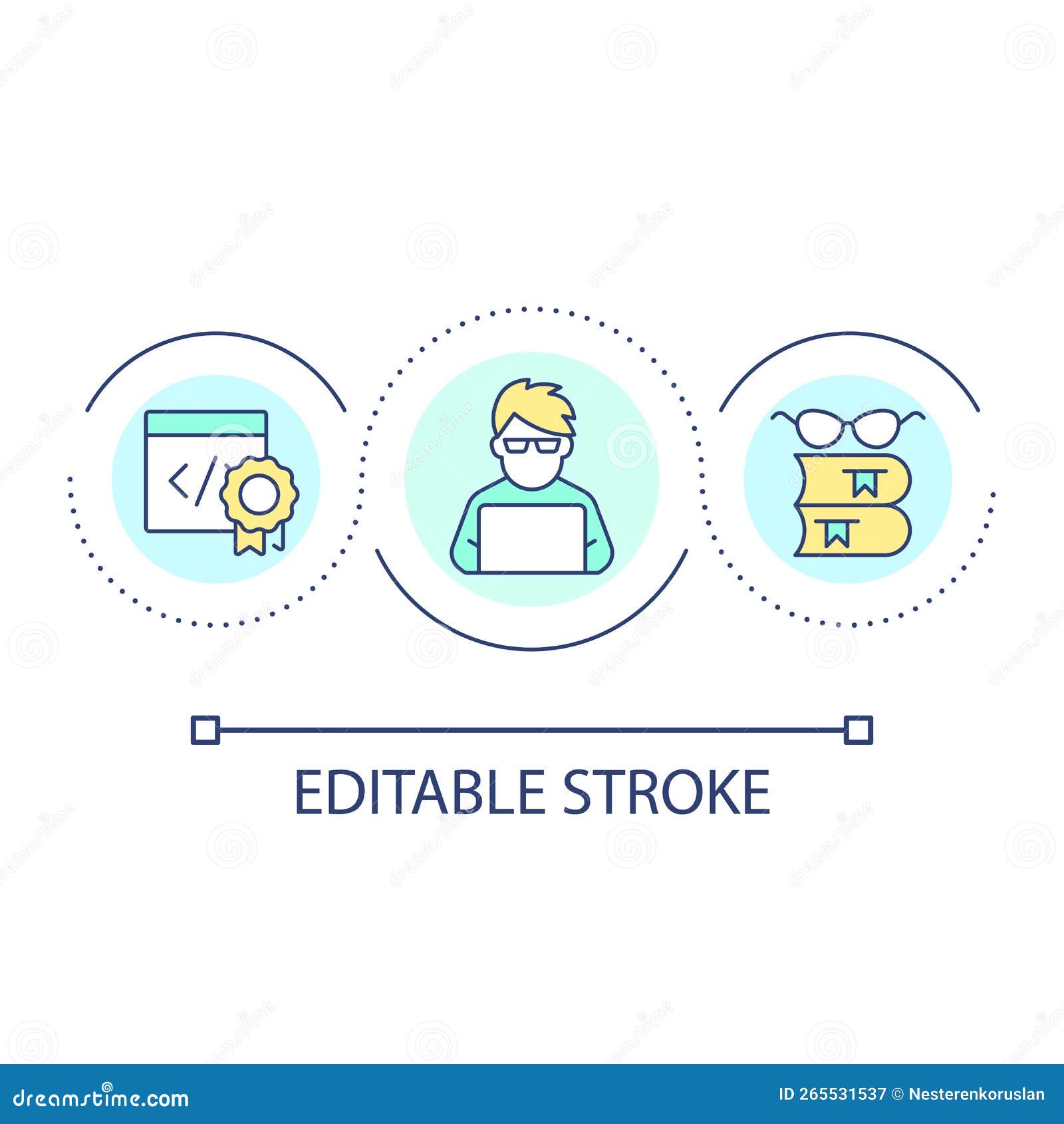 Learning Programming Loop Concept Icon Stock Vector - Illustration of ... Learning Programming Loop Concept Icon Stock Vector - Illustration of ...